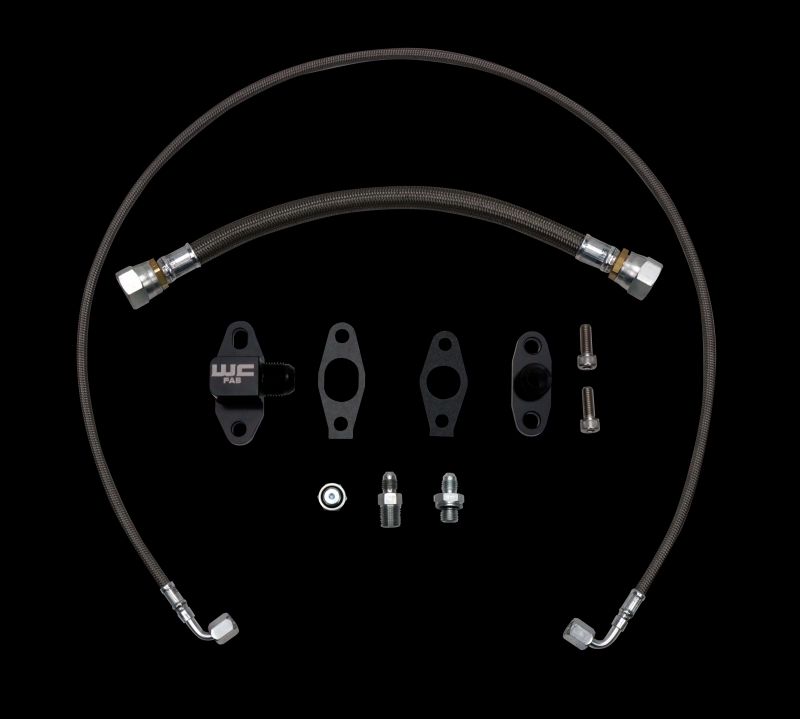 Wehrli LB7/LLY/LBZ/LMM/LML Duramax S400 Single Turbo Oil Line Kit # ...