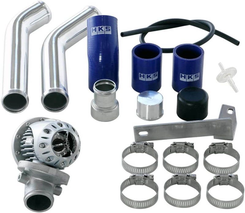 HKS 08+ Evo 10 SSQV4 BOV Kit Includes 2 Polished Aluminum Pipes #71008 ...