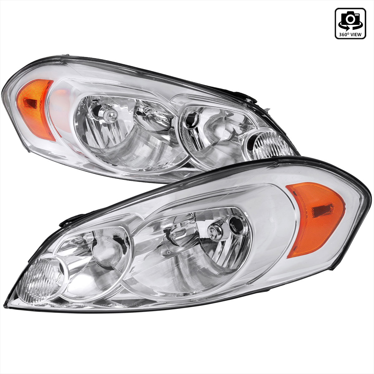 SPEC-D Tuning Chevrolet Impala Euro Headlights - Chrome | Spec-D Tuning ...