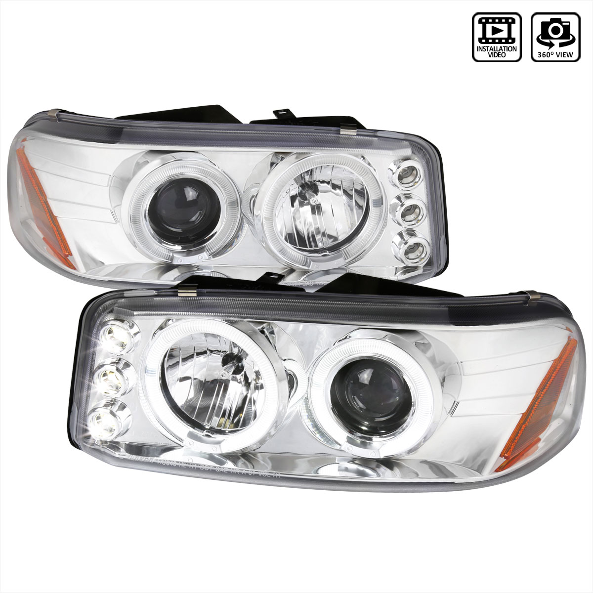 Spec-D Tuning Spec-D Chevy Yukon / Gmc Denali Projector Headlights Dual ...