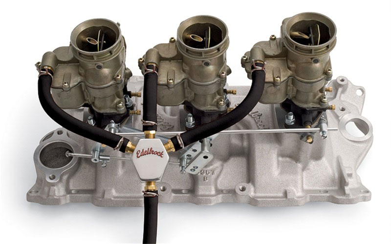 Edelbrock Fuel Block Kit Triple Feed 1286 Mini Block | Edelbrock 1281 ...