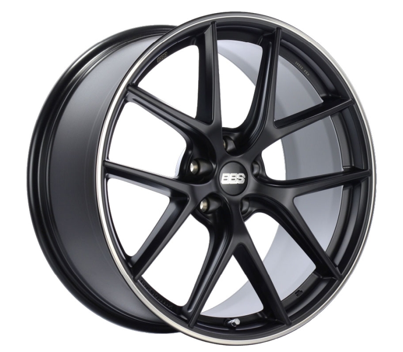 BBS CI-R 20x10 5x112 ET45 Satin Black Polished Rim Protector Wheel ...
