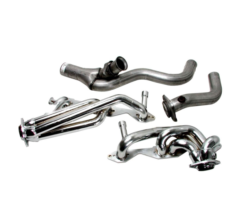 BBK Shorty Headers LT1 1-5/8 Header System Single Cat (Chrome) Camaro ...