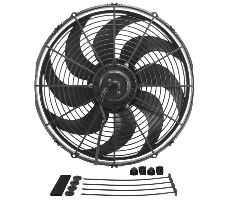 DERALE 16in Dyno-Cool Curved Bl ade Electric Fan | Derale 18916 ...