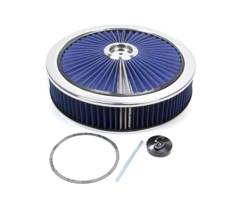 Edelbrock Air Cleaner Pro-Flo High-Flow Series Round Filtered Top 14In ...