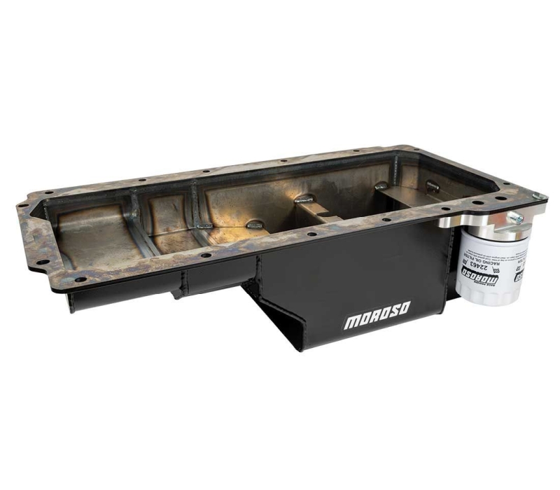 Moroso GM LS Swap (w/Rear Sump & Spin-On Oil Filter Adapter) Wet Sump ...