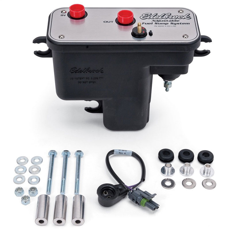 Edelbrock Fuel System Universal Fuel Sump Module Adjustable Fuel Sump ...