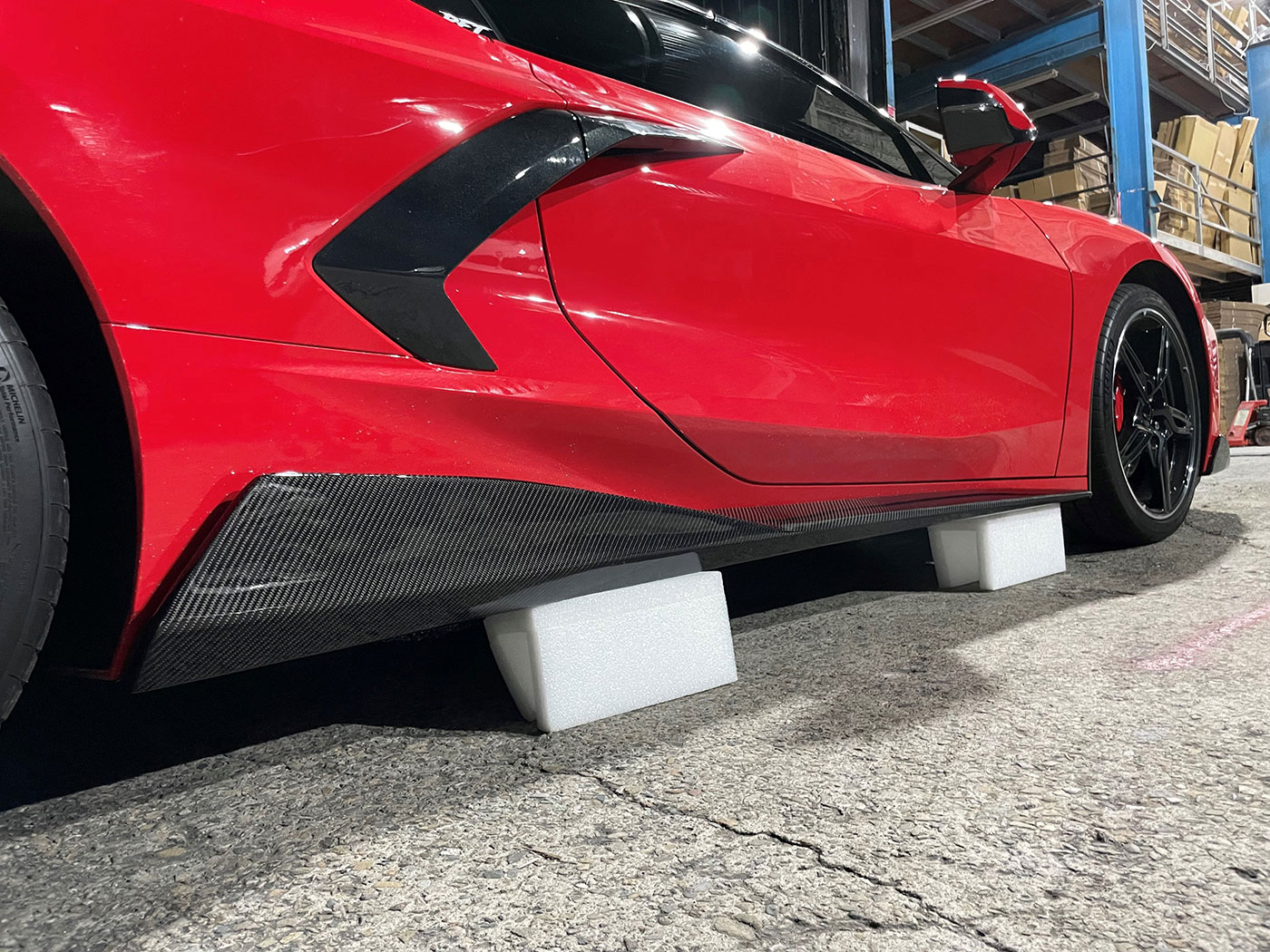 JPM Carbon Corvette C8 Z51 Style Carbon Fiber Side Rocker Panel - CHV-C8-4