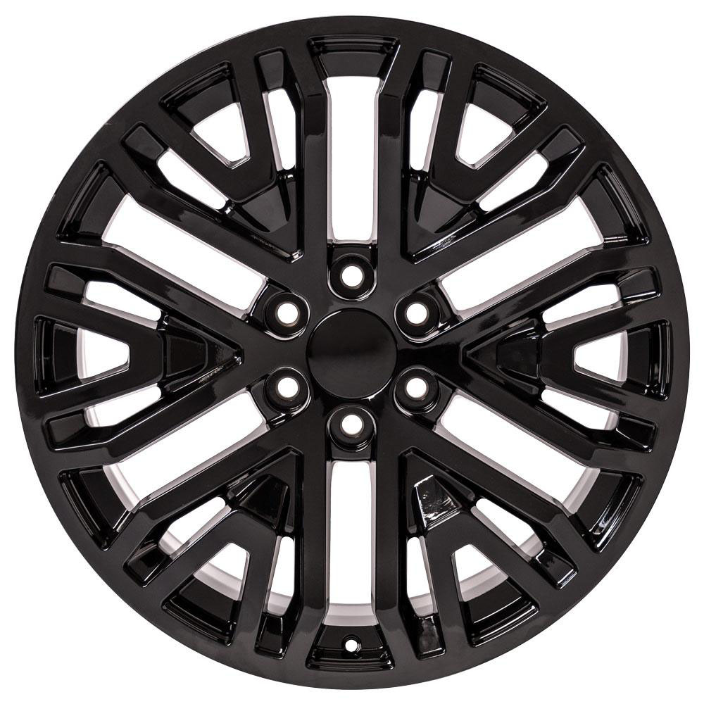 OE Wheels 22 Replica Wheel CV37 GMC Sierra Rim 22x9 Black Wheel Chevrolet Tahoe 1995-2022 #CV37 ...