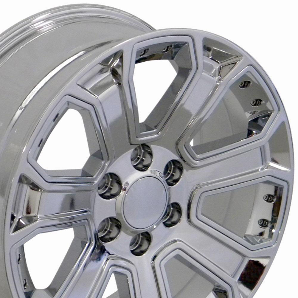 OE Wheels 20 Replica Wheel CV93 Silverado Rim 20x8.5 Chrome Wheel GMC ...
