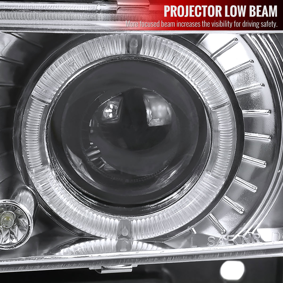 Spec-D Tuning Chevrolet C10 Halo Projector Headlights With Led Chrome ...