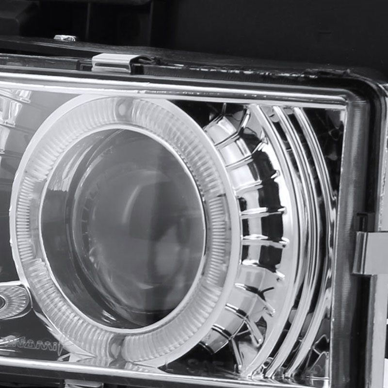 Spec-D Tuning Chevrolet C10 Halo Projector Headlights With Led Chrome ...