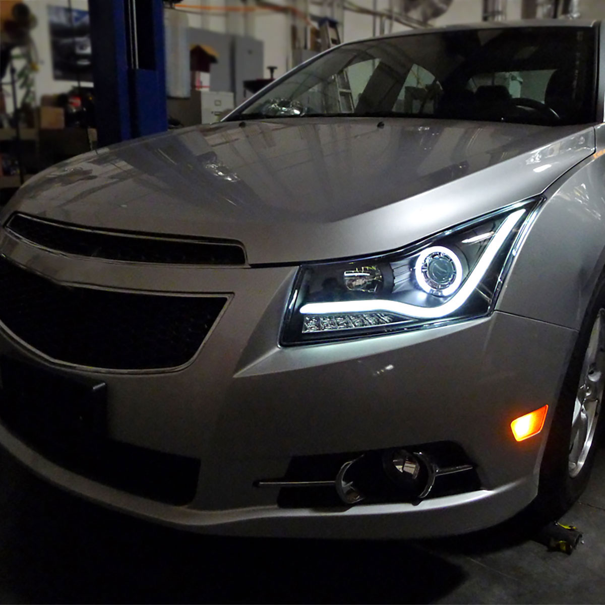 Spec-D Tuning Chevrolet Cruze Led Halo Projector Headlight Black #LHP ...