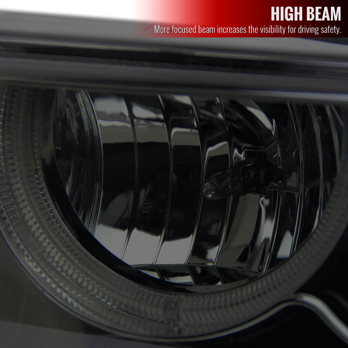 Spec-D Tuning Chevrolet S10 Projector Headlight Smoked Lens #LHP-S1098G-RS