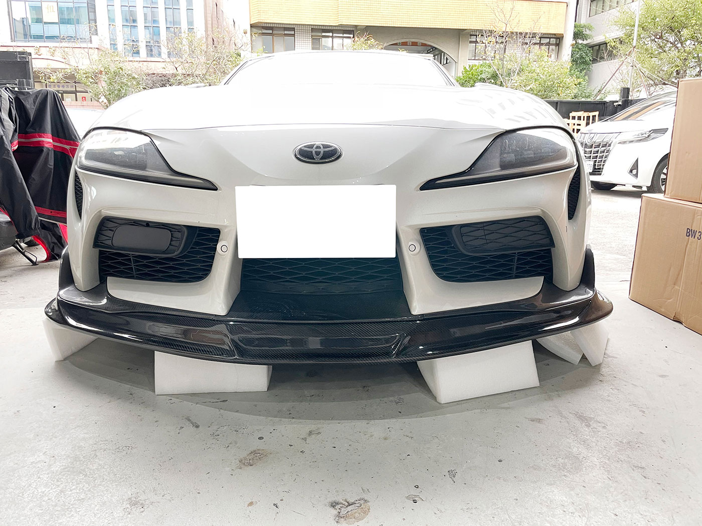 JPM Carbon HT Style Carbon Fiber Front Bumper Add-on Lip for Toyota ...