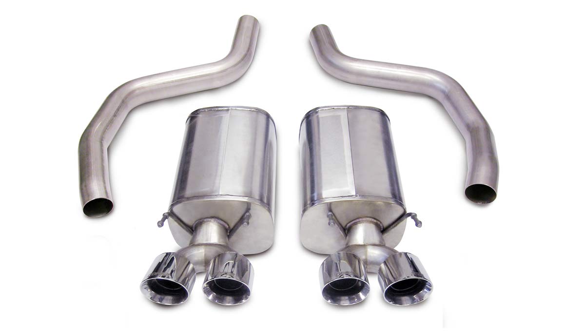 CORSA Performance Corsa Corvette C6 Z06 3 Axle-Back System with Dual ...
