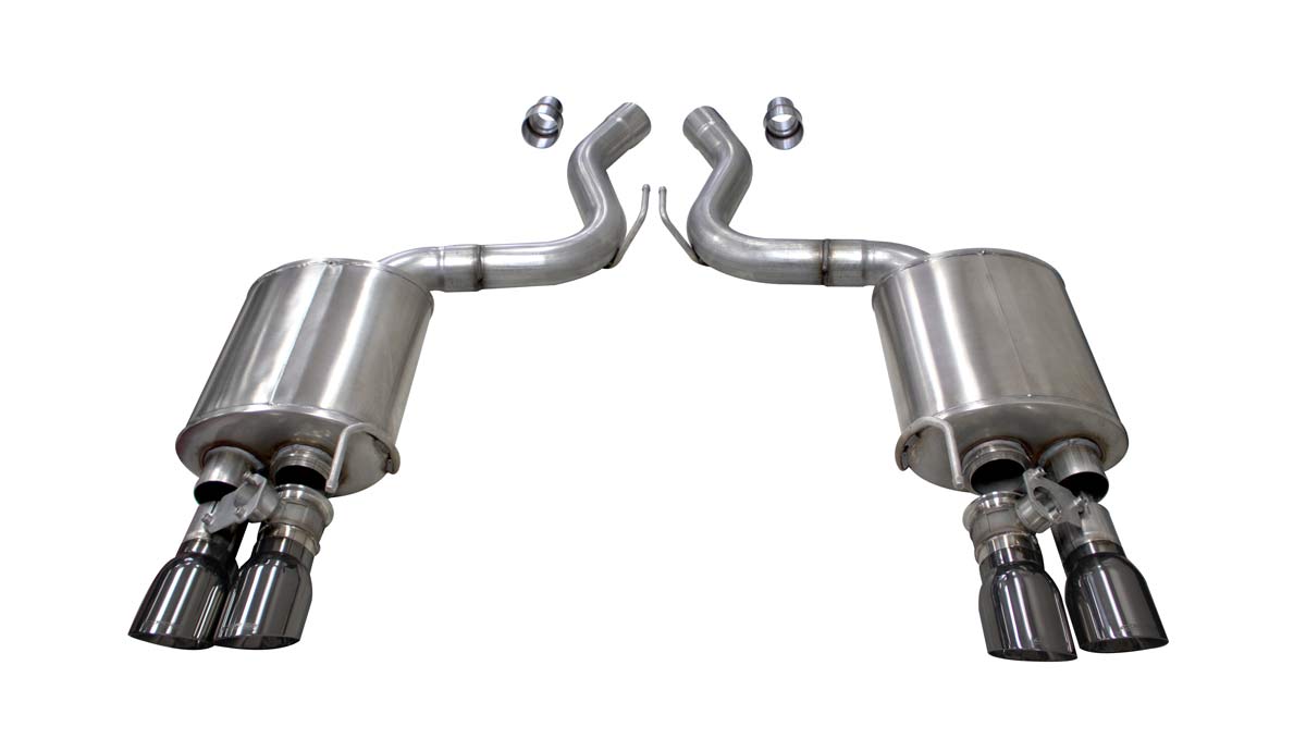 CORSA Performance Corsa Mustang GT 5.0L Active Valve Exhaust Touring to Sport Axle-Back, Dual ...