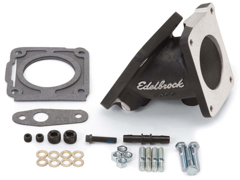 Edelbrock EFI Throttle Body Adaptor (Elbow) Ford Mustang 94-95 w/ Black ...