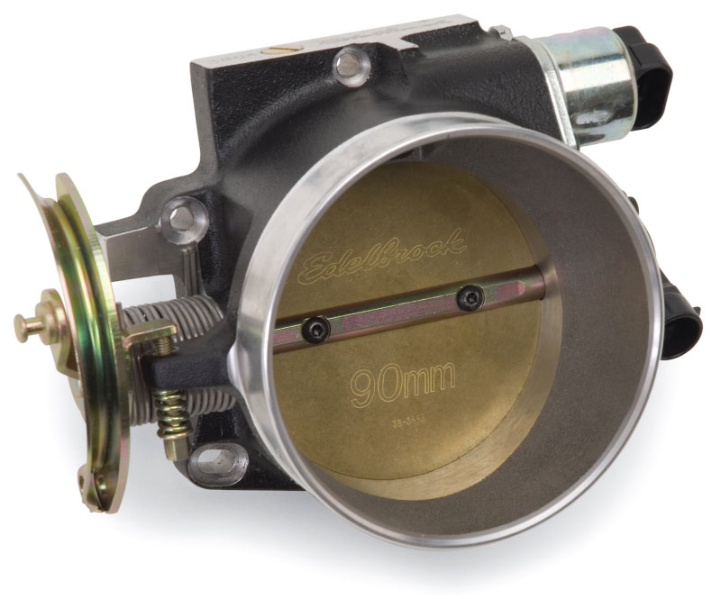 Edelbrock Throttle Body Victor Universal LS1 90mm Black Mini Texture ...