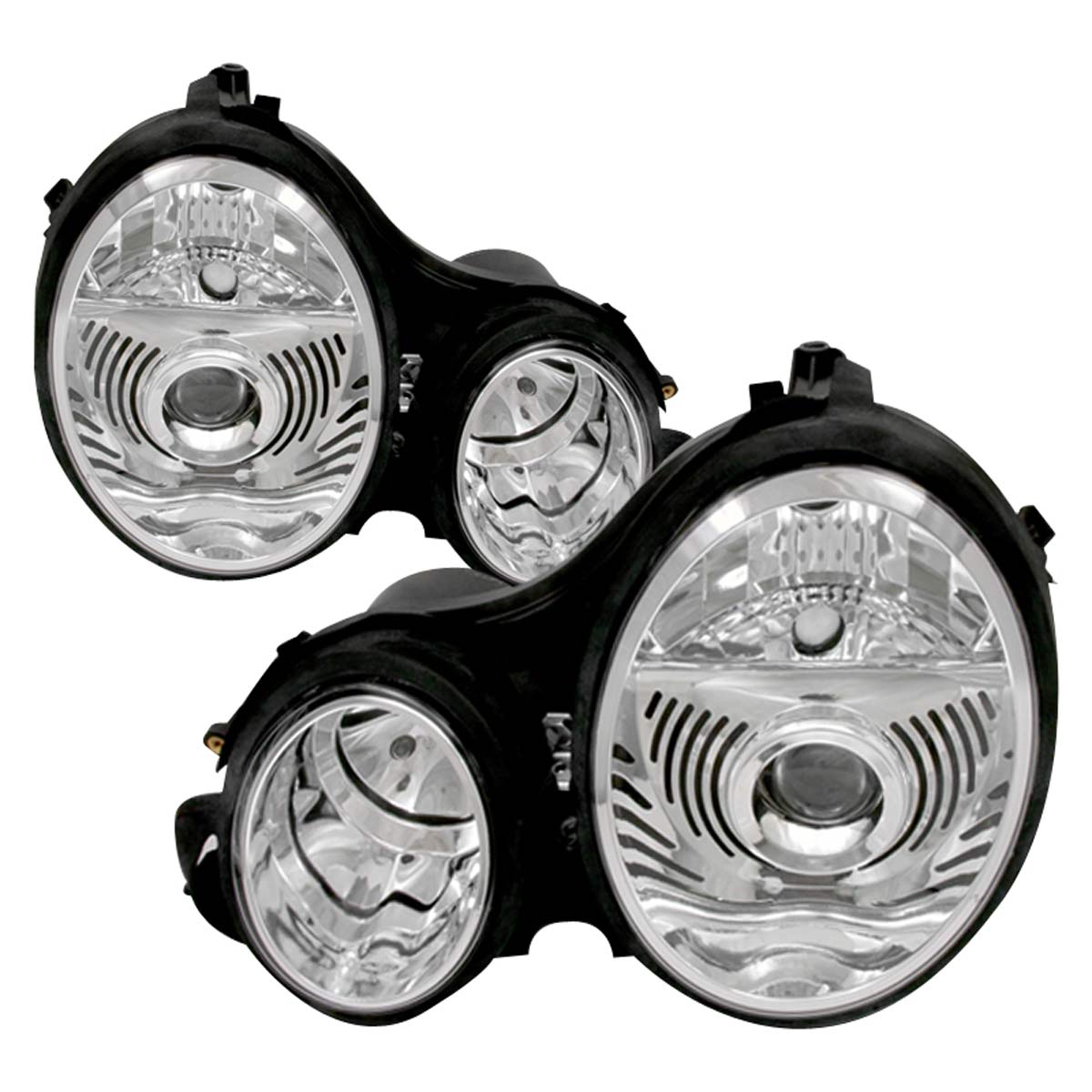 Spec-D Tuning Mercedes Benz W210 E Class Projector Headlight Chrome ...