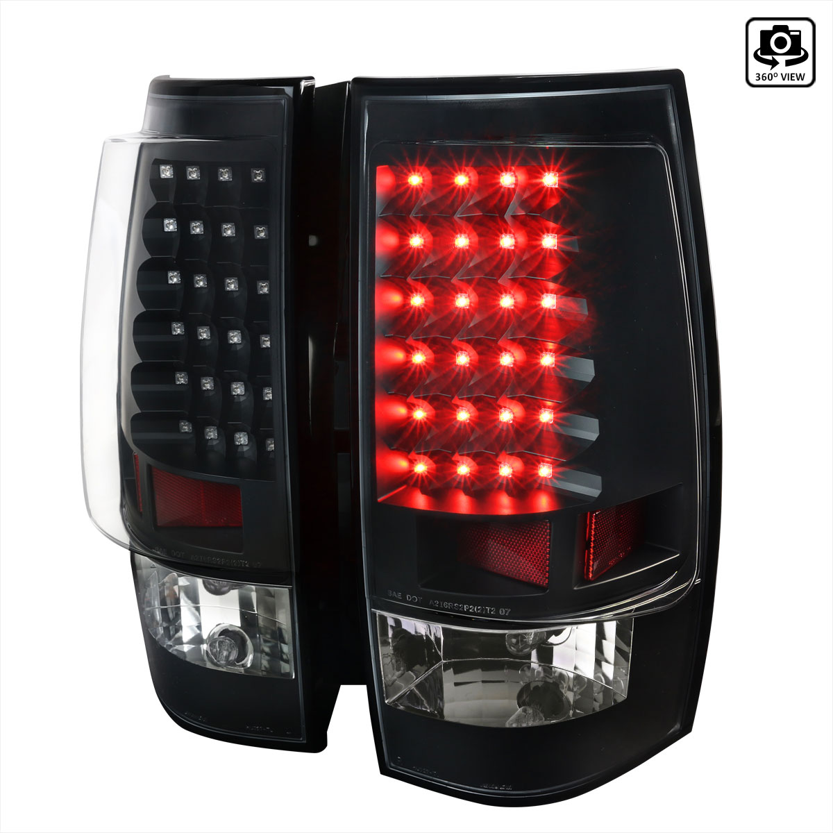 Spec-D Tuning Chevrolet/GMC Denali/Tahoe LED Tail Light - Black #LT ...