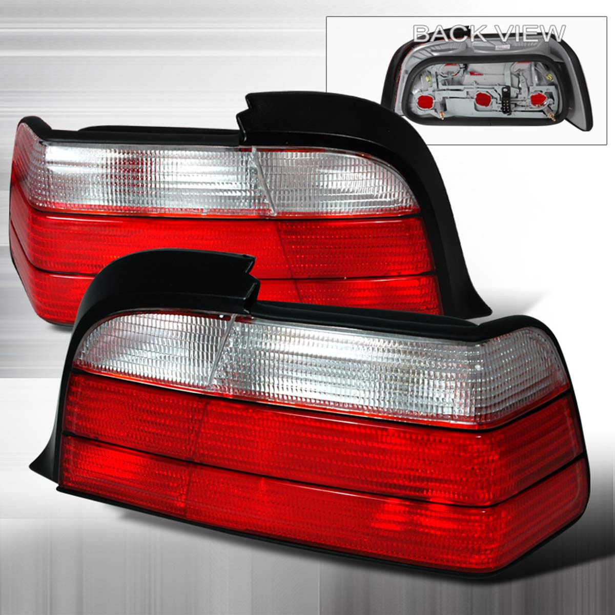 Spec-D Tuning Bmw E36 3 Series Altezza Tail Lights Red Clear 2 Door #LT ...