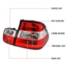 Spec-D Tuning Bmw E46 3 Series Altezza Tail Light Red Clear 4 Door #LT ...